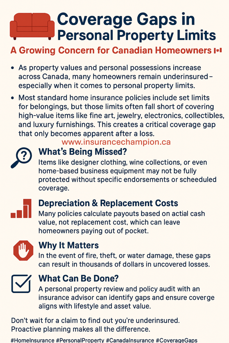 Coverage Gaps in Personal Property Limits.