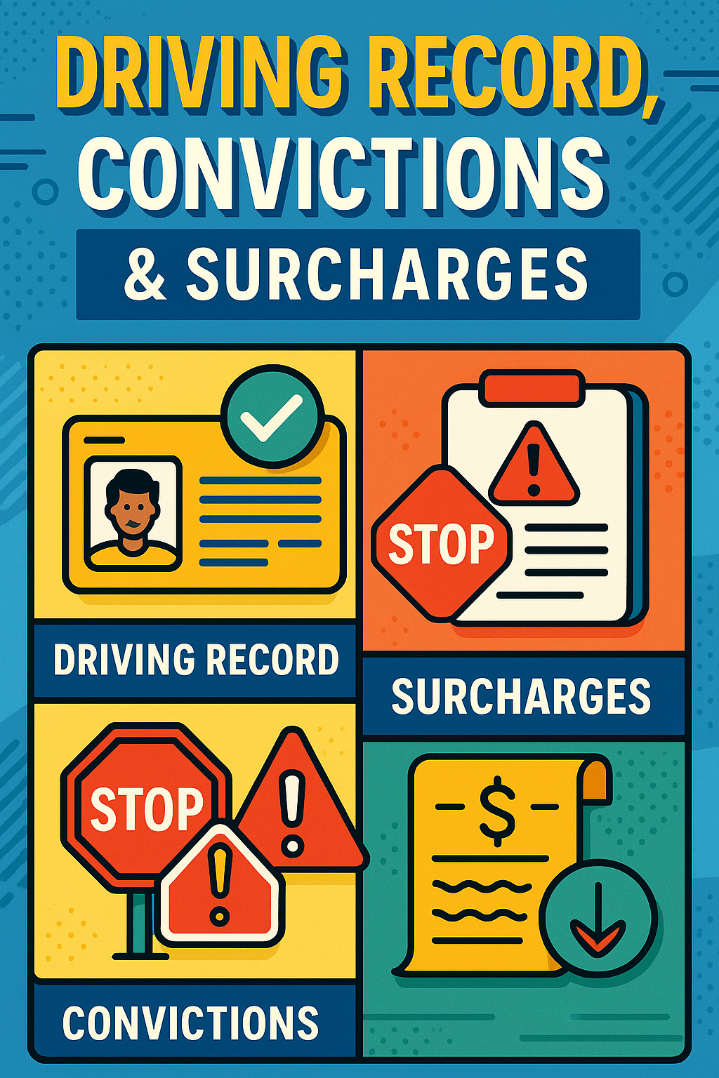 Driving Record, Convictions & Insurance Surcharges in Canada